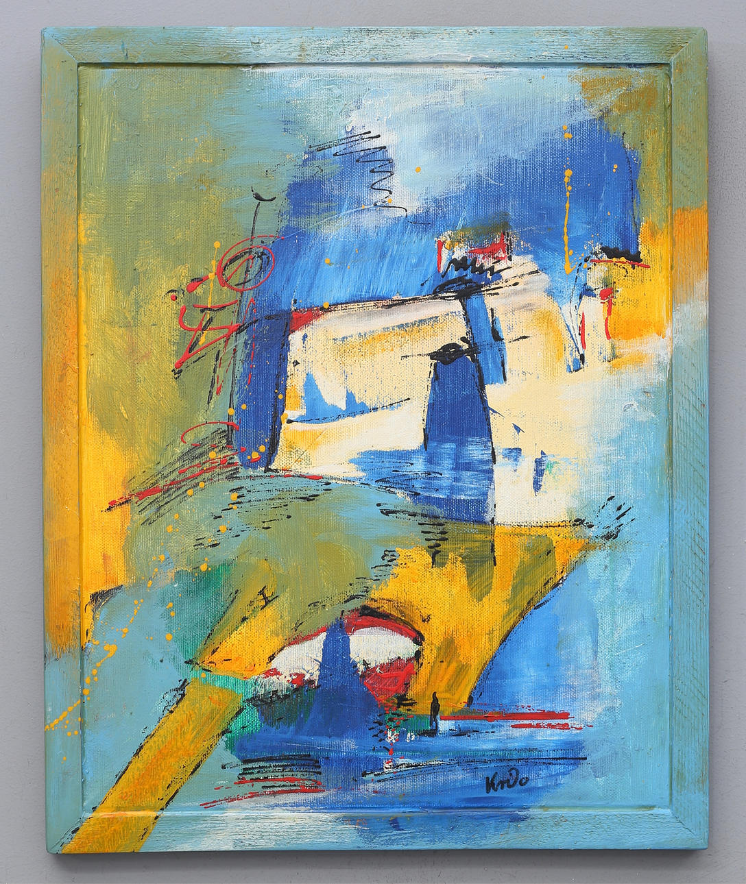 KRISTIN DORFHUBER. (Born 1944, Germany) Composition, oil on canvas ...