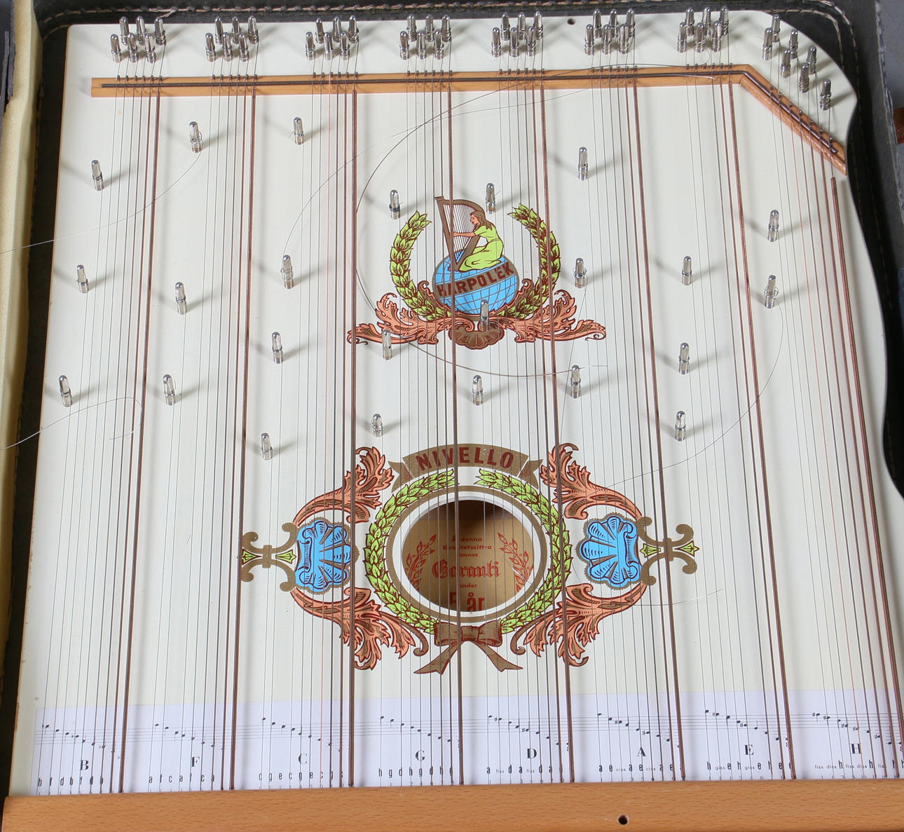 CITTRA, Harpolek Nivello, 1900-tal. Samlarföremål - Musikinstrument ...