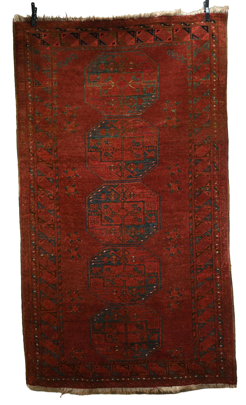 AN AFGHAN TURKMEN RED-GROUND RUG, 20TH CENTURY. Carpets & Textiles ...