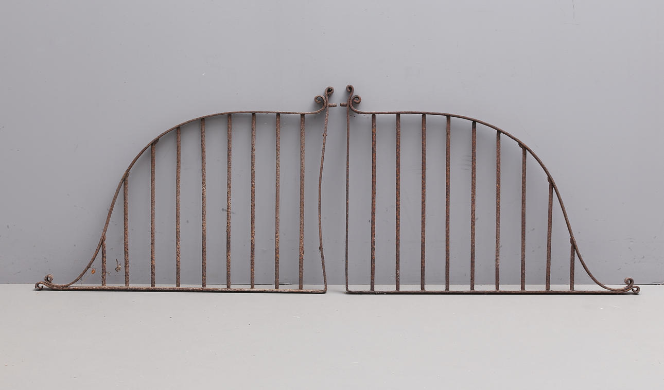 STALL GRILLE, a pair, cast iron, 20th century. Miscellaneous ...