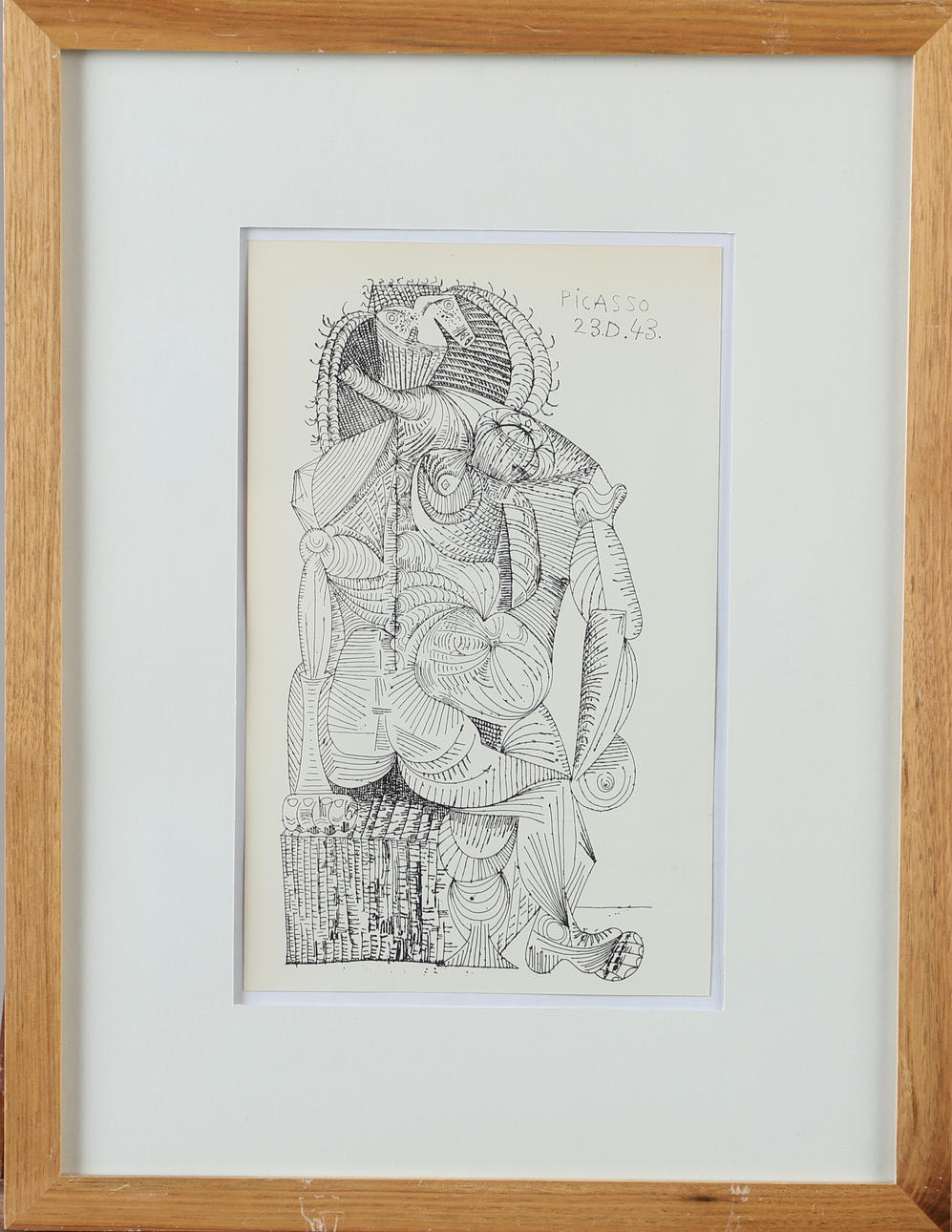 PABLO PICASSO. EFTER. Contrée, 1943. Tryck, signerad i trycket. Konst ...