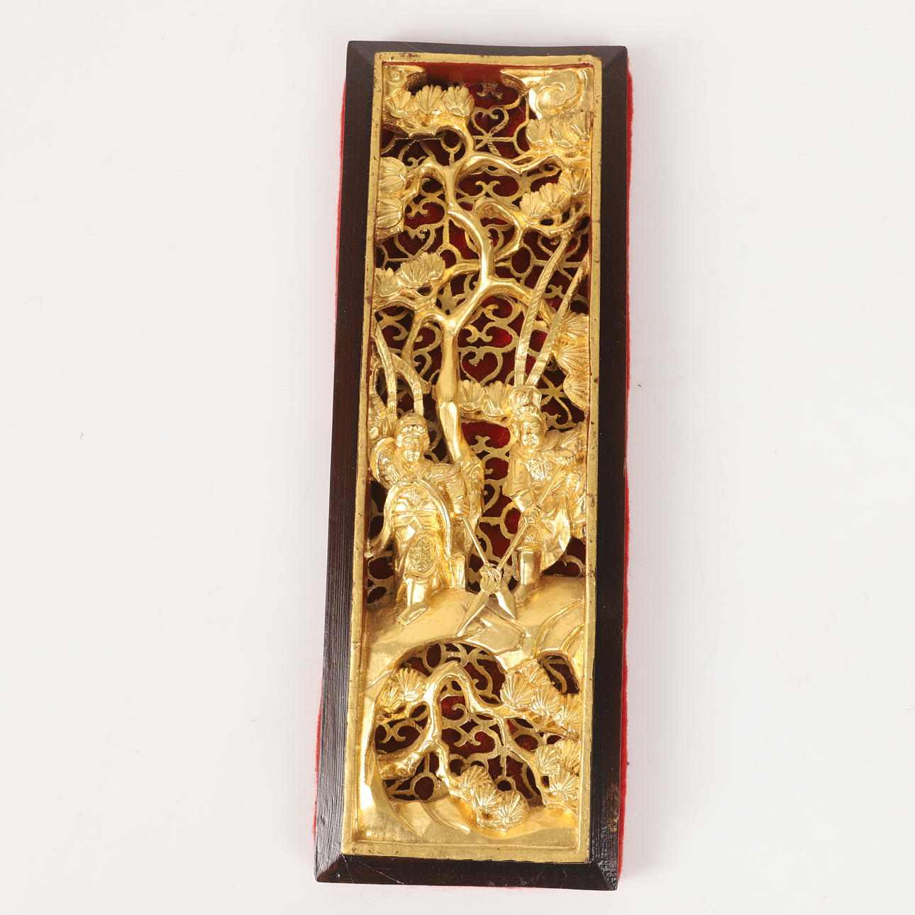 WALL DECORATION, painted and gilded wood, China, 20th century. Asiatica ...