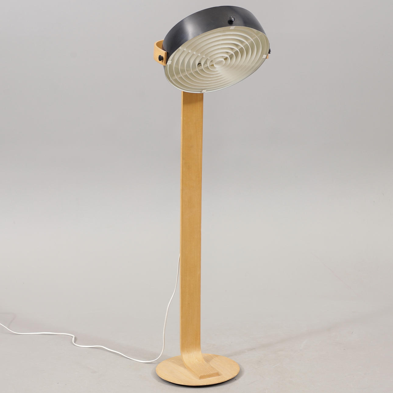 FLOOR LAMP, oak/sheet metal, second half of the 20th century. Lighting ...