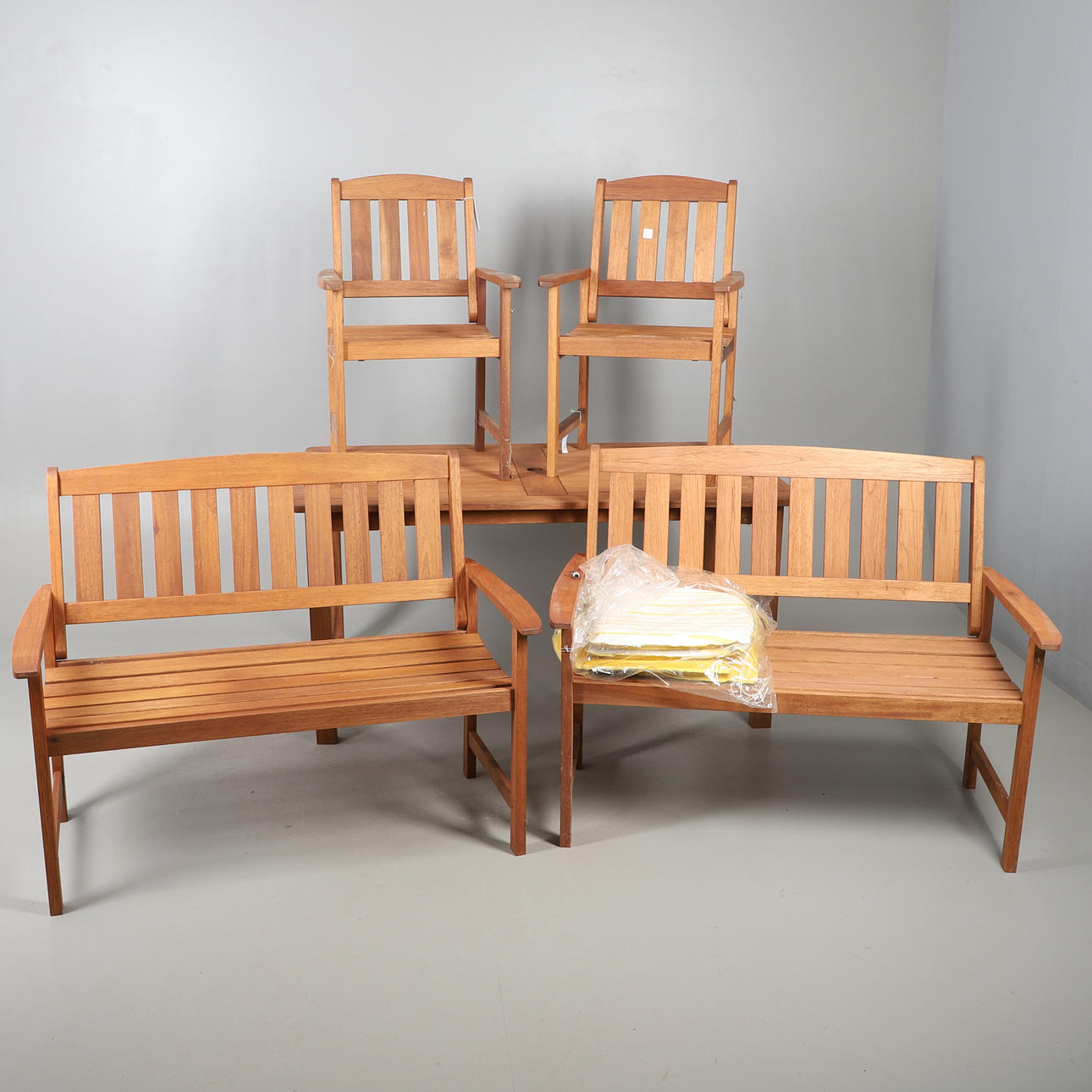 ASSORTED HARDWOOD GARDEN FURNITURE. Garden & Architectural - Garden ...