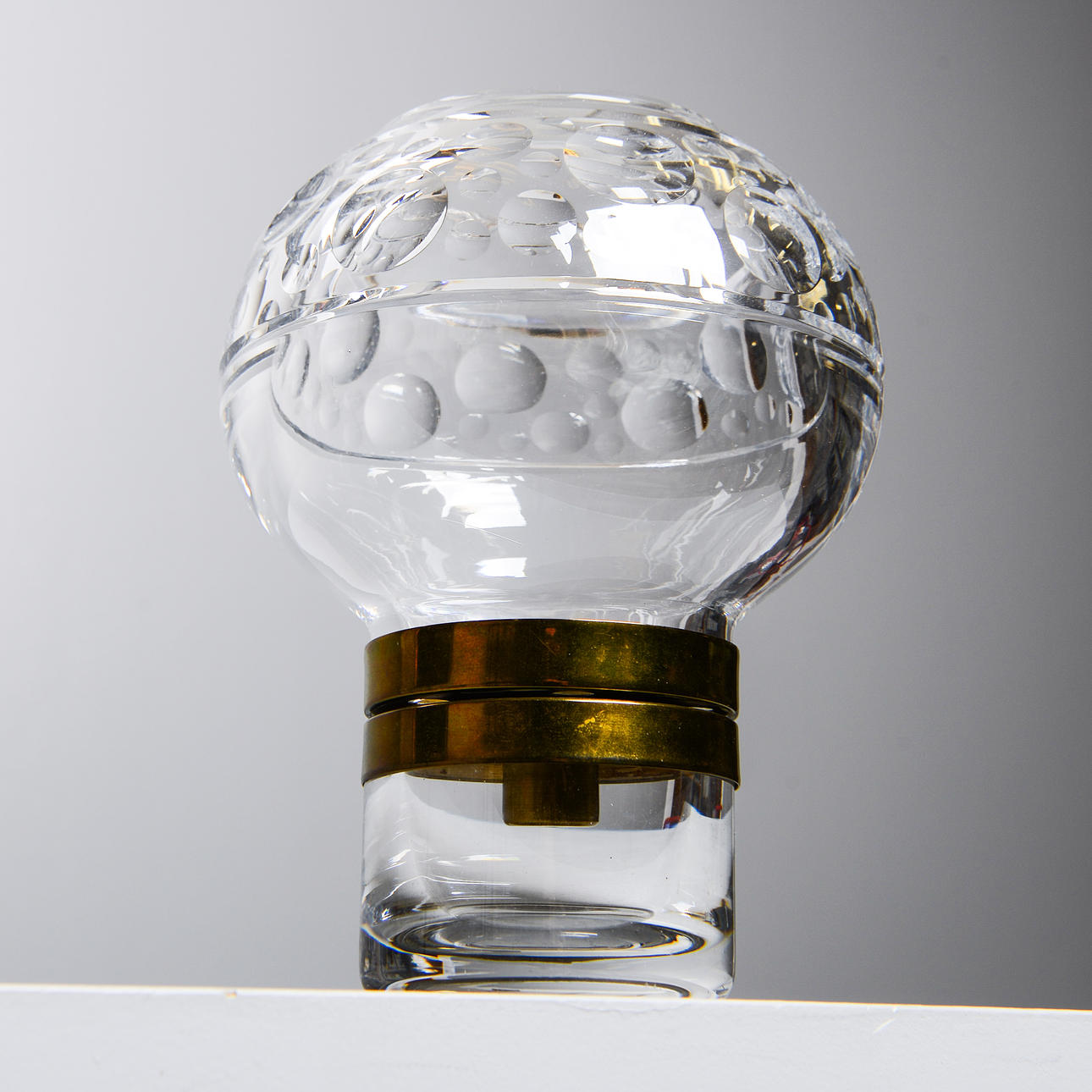 OLLE ALBERIUS. Ljuslykta, Orrefors. Glas - Bruksglas - Auctionet