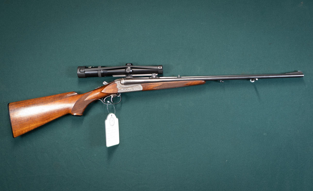 Merkel 9,3x74R #18251 SE0068820. Licensvapen - Dubbelstudsare - Auctionet