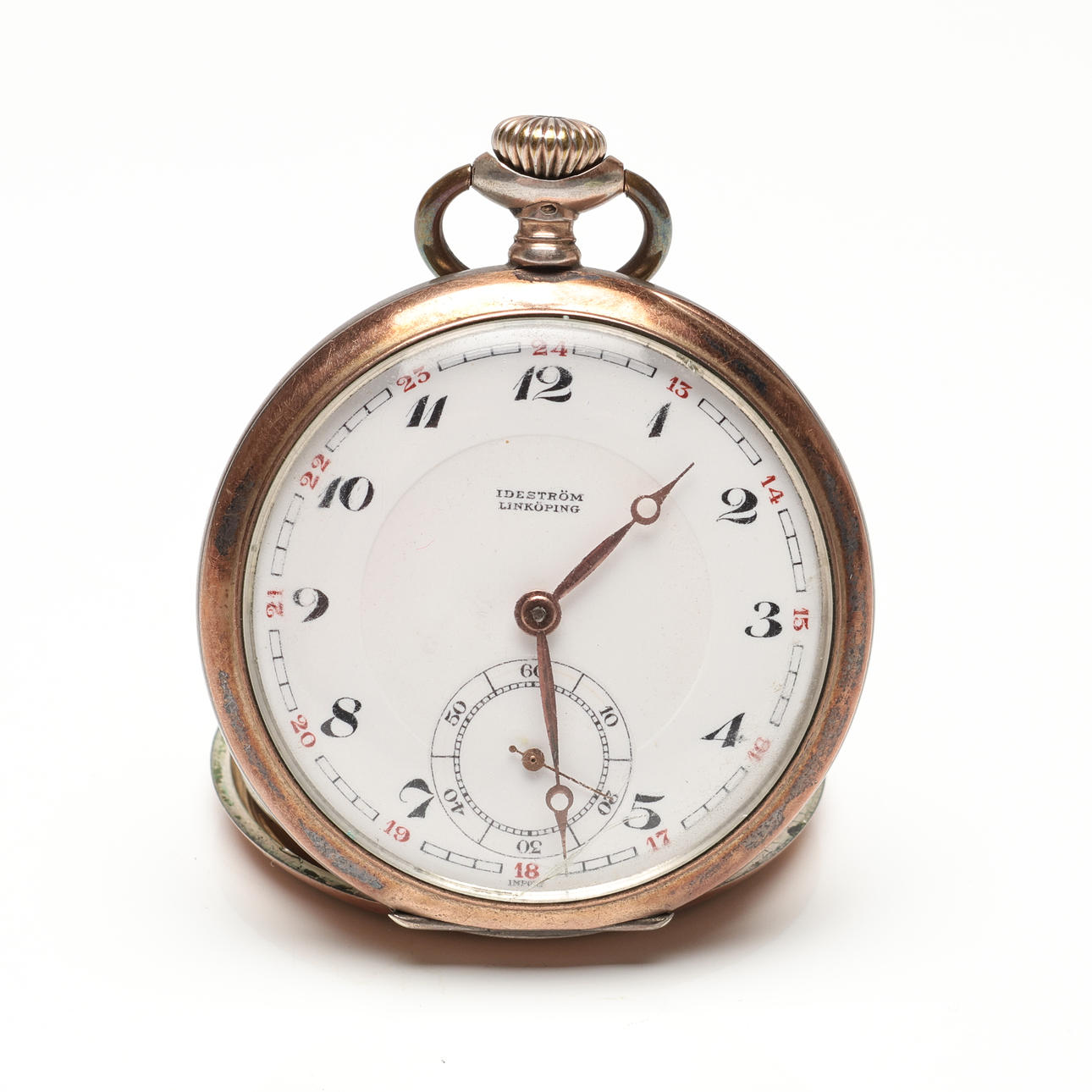 HENRY MOSER & CIE, FICKUR. silver, delvis förgyllt, urtavla märkt ...