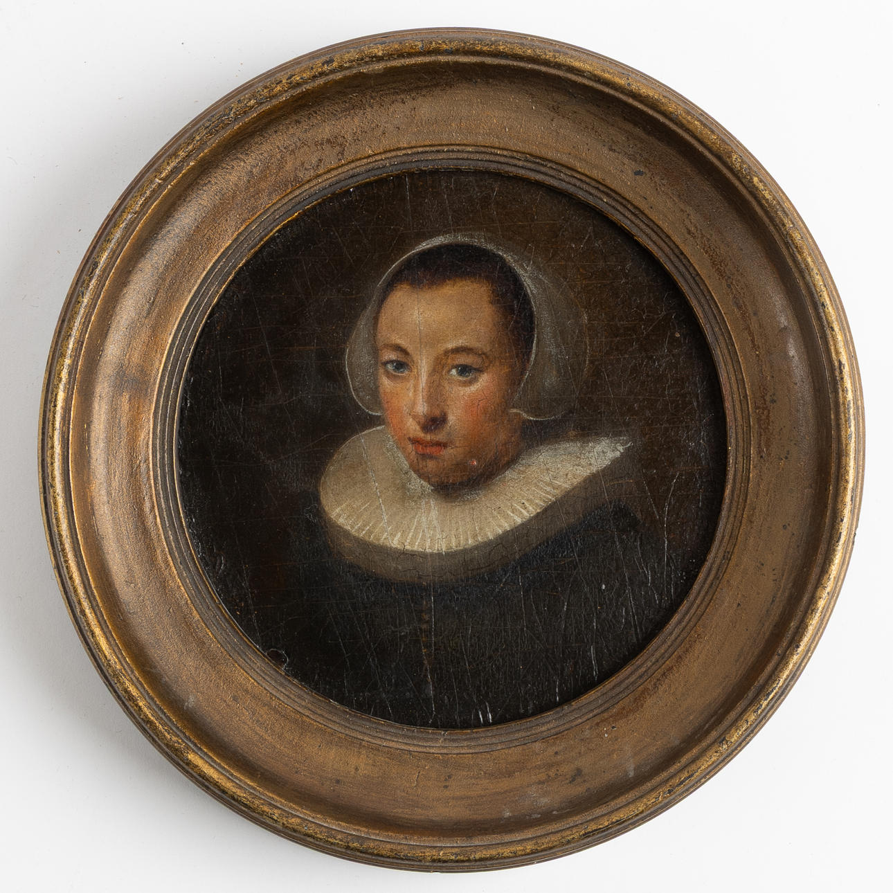 OKÄND KONSTNÄR, olja på duk, etikett märkt Chichester à tergo, 1700 ...