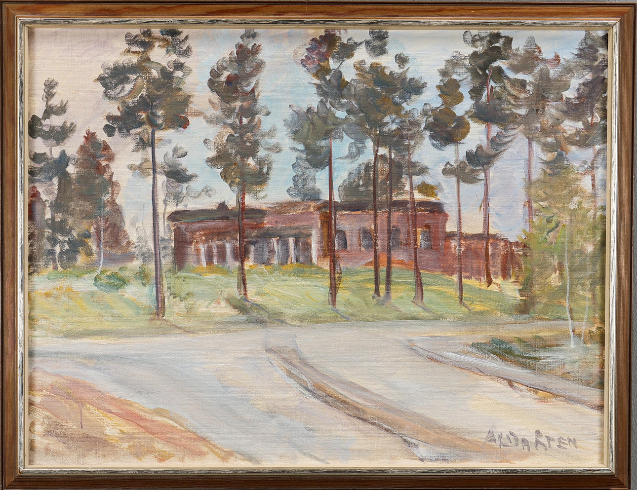 WÅGE ALBRÅTEN. Olja på duk, signerad. Konst - Måleri - Auctionet