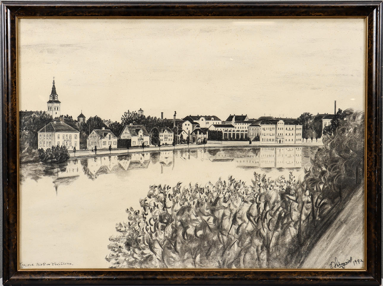 UNIDENTIFIED ARTIST drawing, signed. Art - Drawings - Auctionet