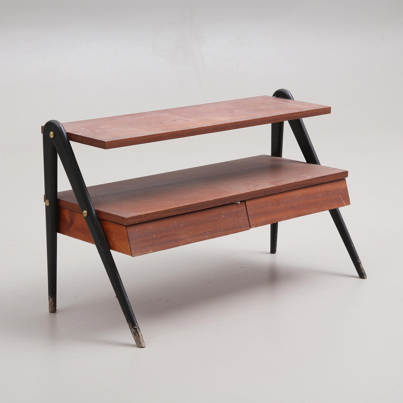 HALL CHEST, teak with blackened legs, mid-20th century. Furniture ...