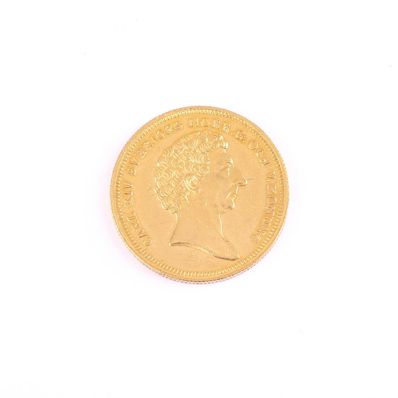 GOLD COIN, 4 ducats, Charles XIV John (1818-1844), 1837. Coins, Medals ...