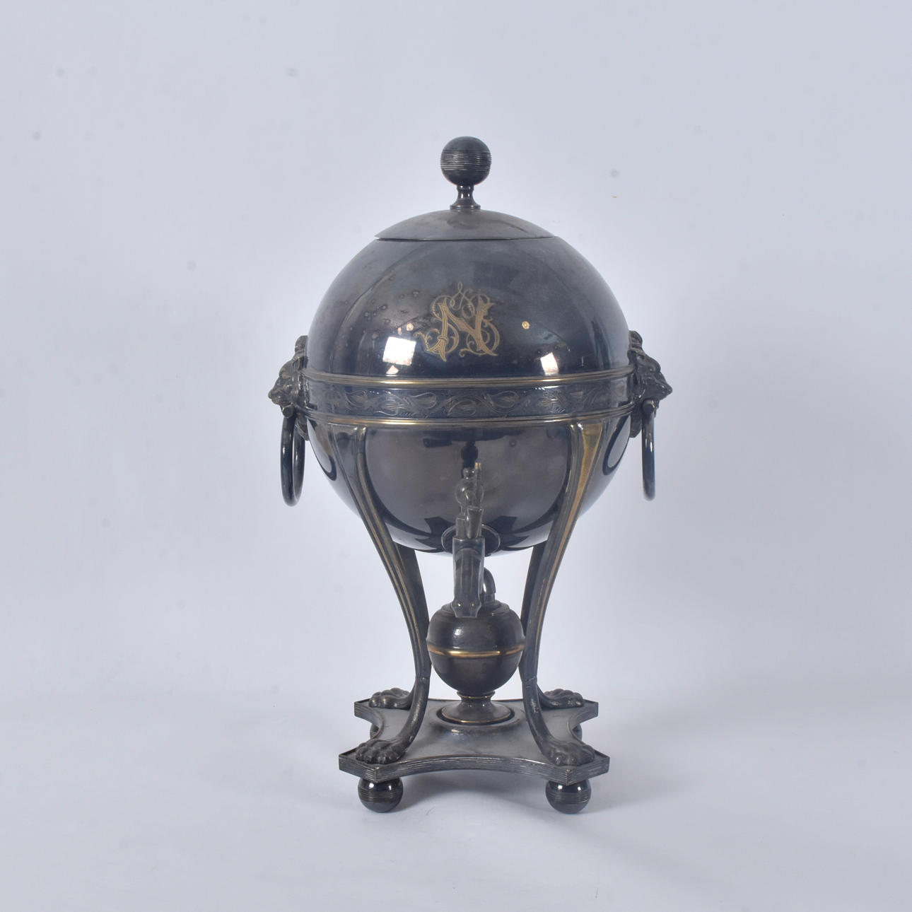 KETTLE, nickel silver, so-called tea machine. Silver & Metals - Silver ...