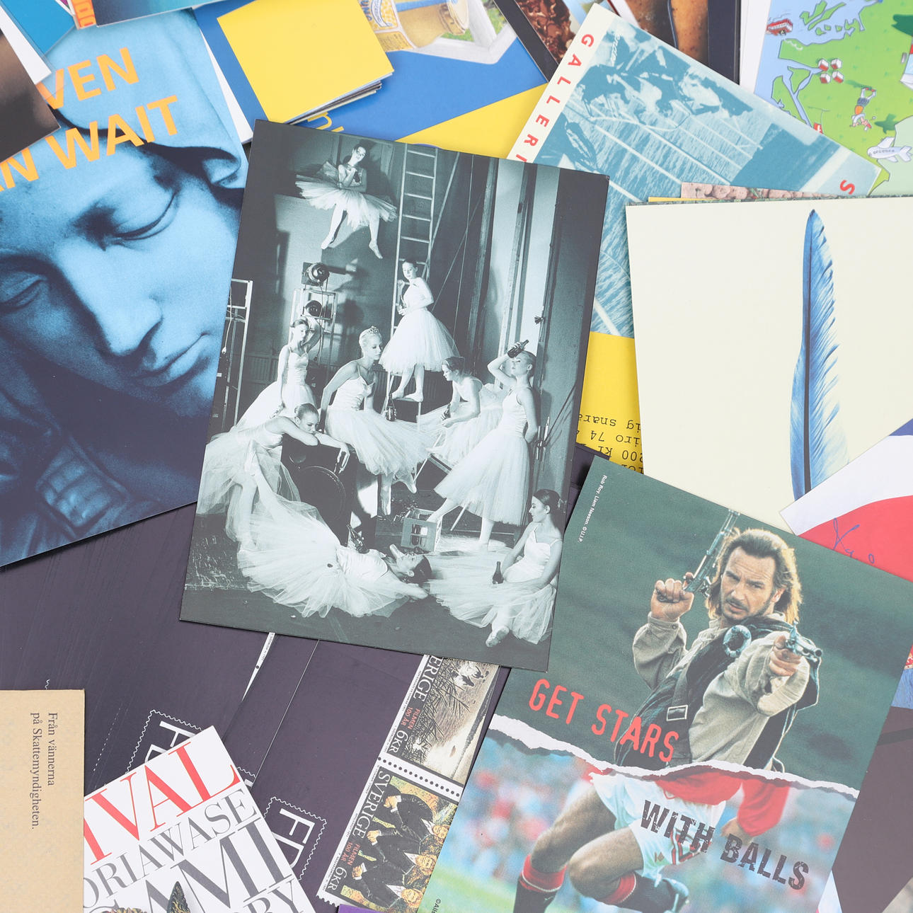 LOT OF POSTCARDS, unused, humor/advertising, mostly Sweden, 20th/21st ...