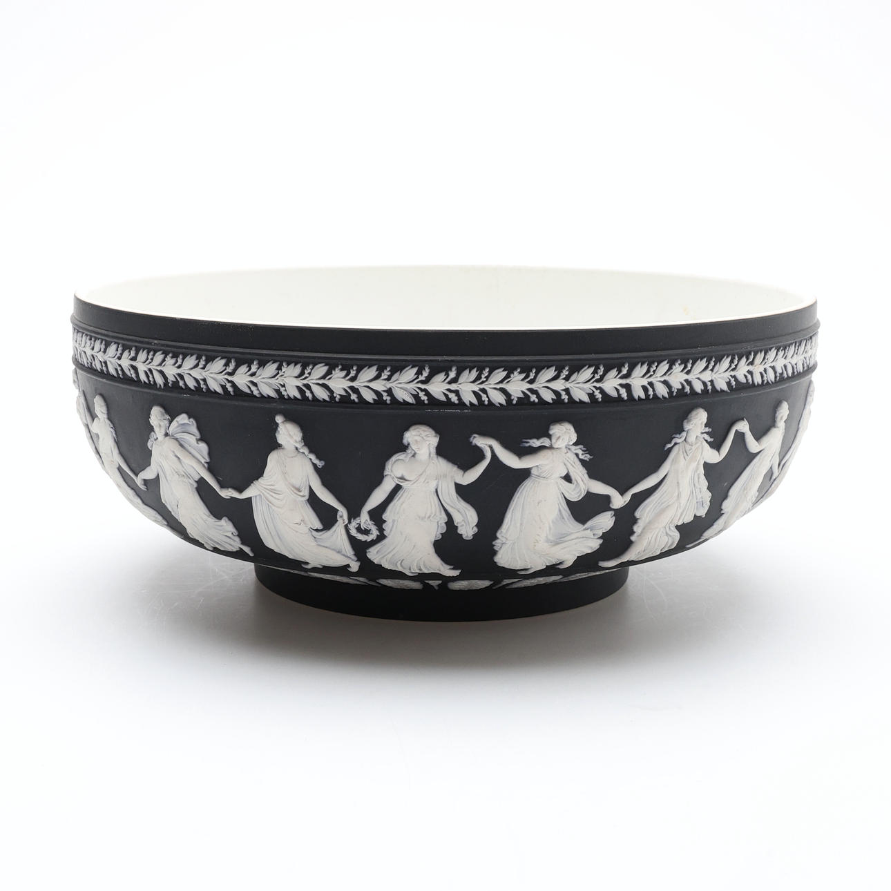 LARGE WEDGWOOD BLACK JASPER "DANCING HOURS" BOWL. Ceramics & Porcelain ...