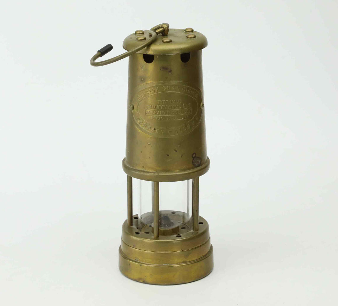 GRUBENLAMPE, Messing, Aberaman Colliery, British Coal Mining Company ...