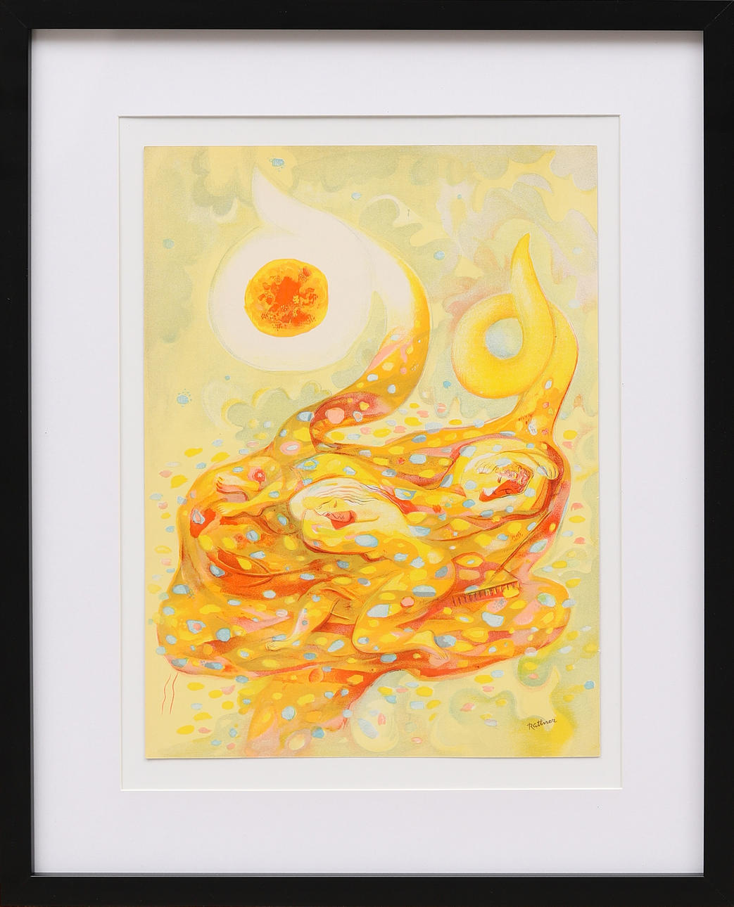 AFTER ABRAHAM RATTNER. Colour lithograph, from Verve No 3 1938, signed ...