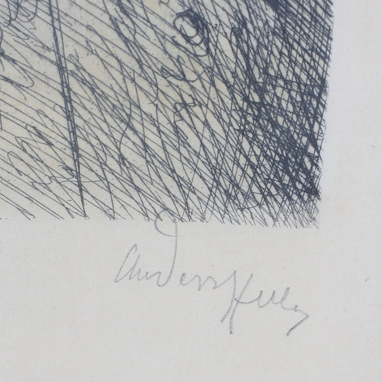 ANDERS HELLER. Reading child, etching, signed. Art - Engravings ...