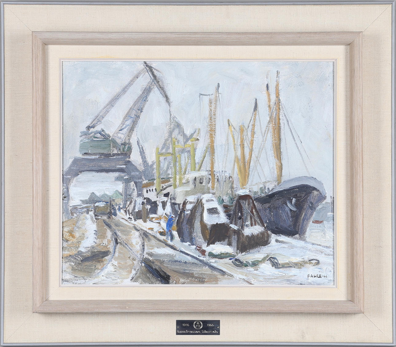 GUSTAF ADOLF FAHLE. oil on Board, signed and dated -66. Art - Paintings ...