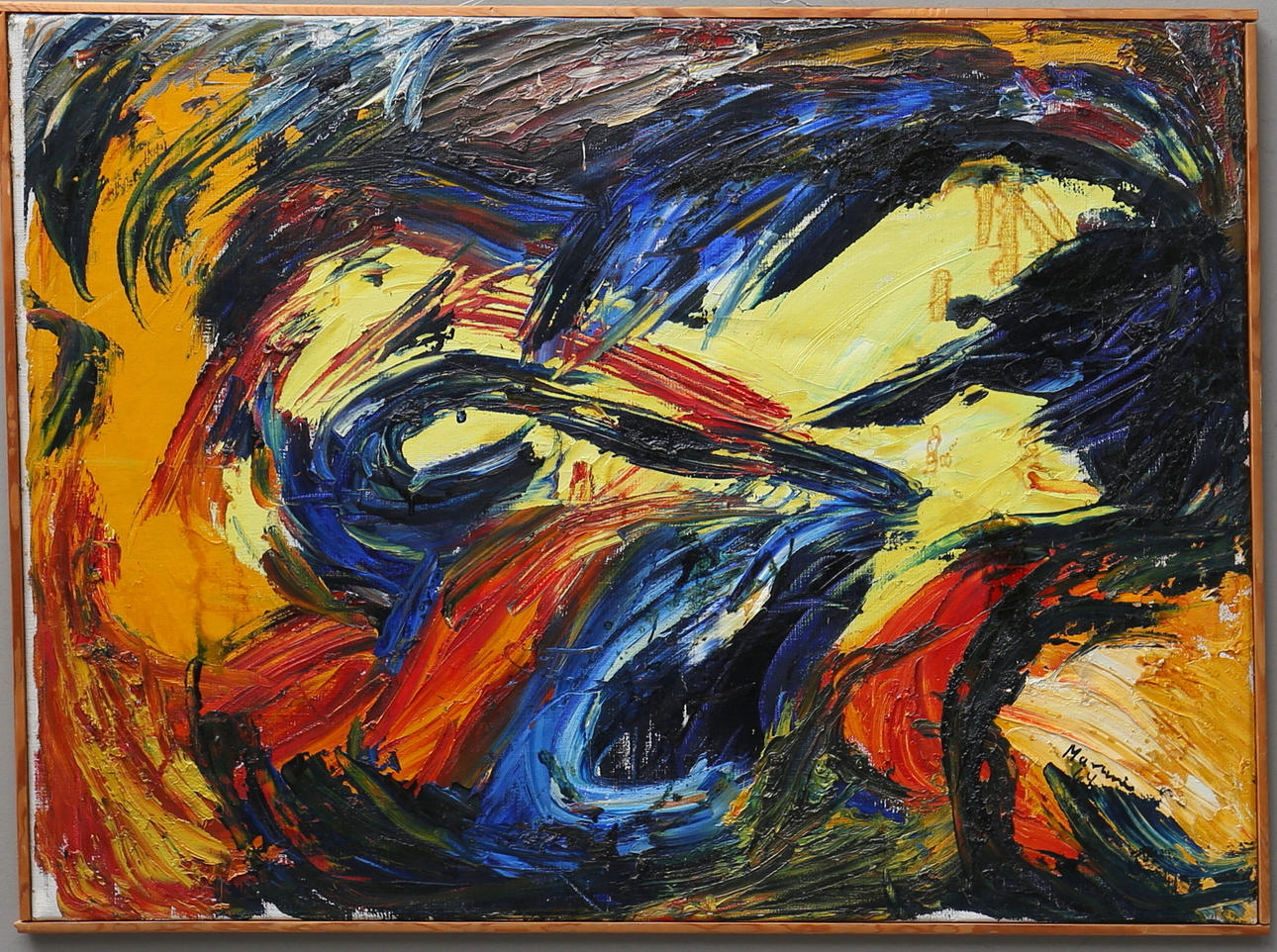 NOVI MARUNI. "Galaks Dinosaurus". Olja på duk, signerad och darterad ...