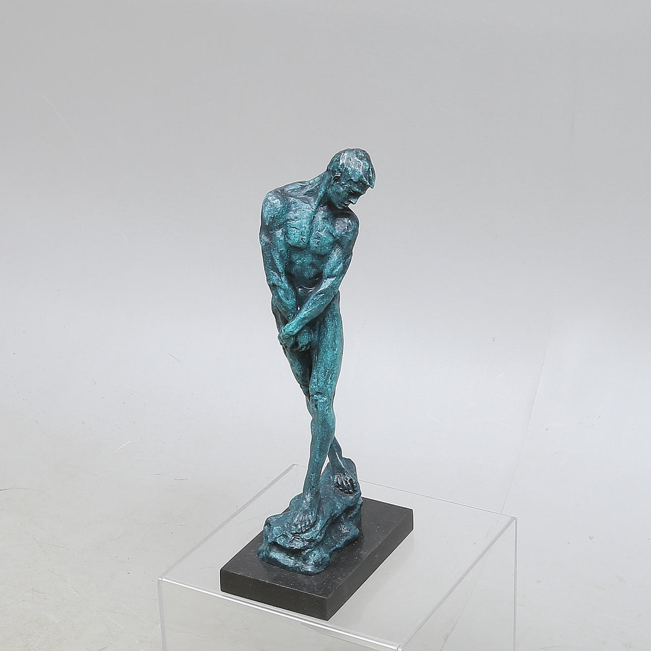 SCULPTURE, bronze, after Rodin, standing man, 2000s. Art - Sculptures ...