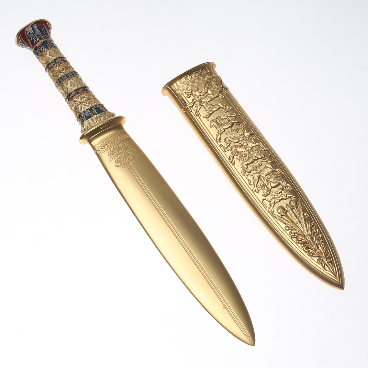 DAGGER, "The Golden Dagger of King Tutankhamun", Franklin Mint. Weapons ...
