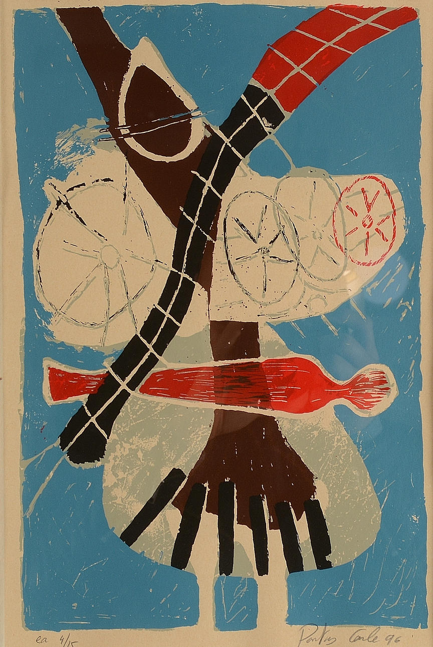 PONTUS CARLE. Färglitografi. Konst - Grafik - Auctionet