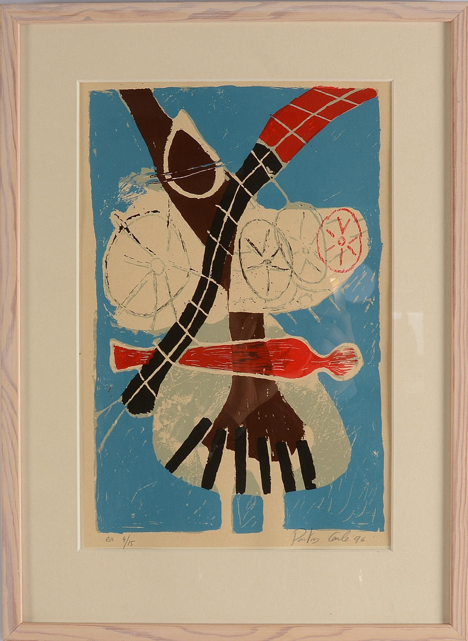 PONTUS CARLE. Färglitografi. Konst - Grafik - Auctionet