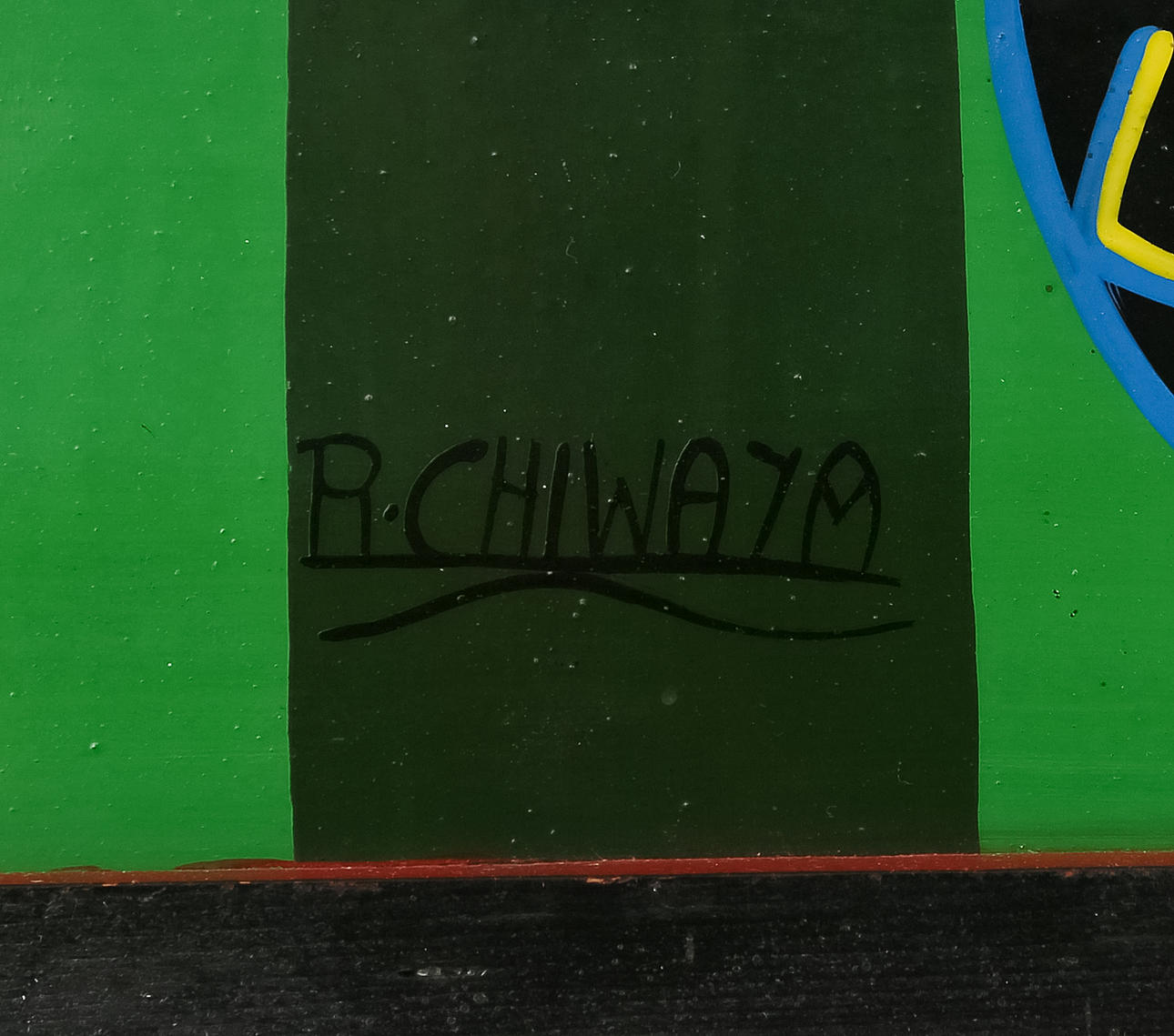 RAJABU CHIWAYA. Peacocks, lacquer color on Board, Tinga Tinga, Tanzania ...