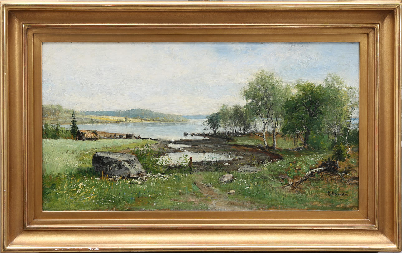 OLOF HERMELIN, 1827-1913. Konst - Måleri - Auctionet