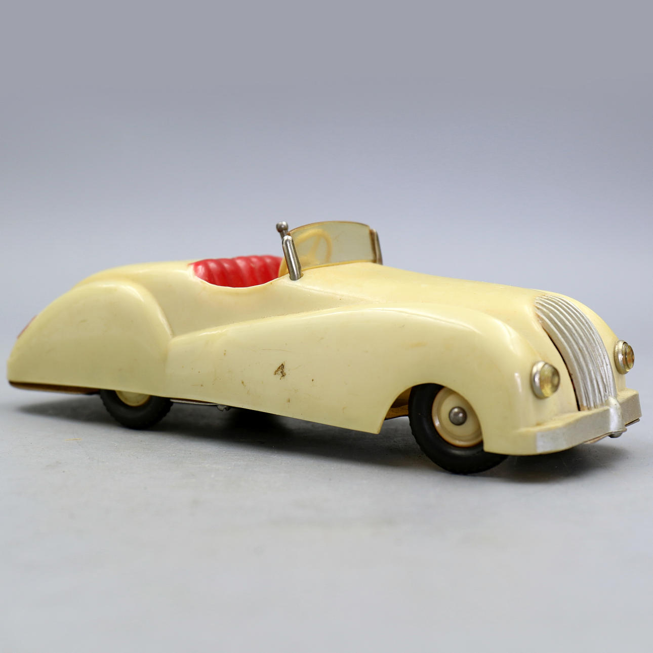 LEKSAKSBIL GM Sport, made in Sweden, plastkaross, urverk, rattstyrning ...