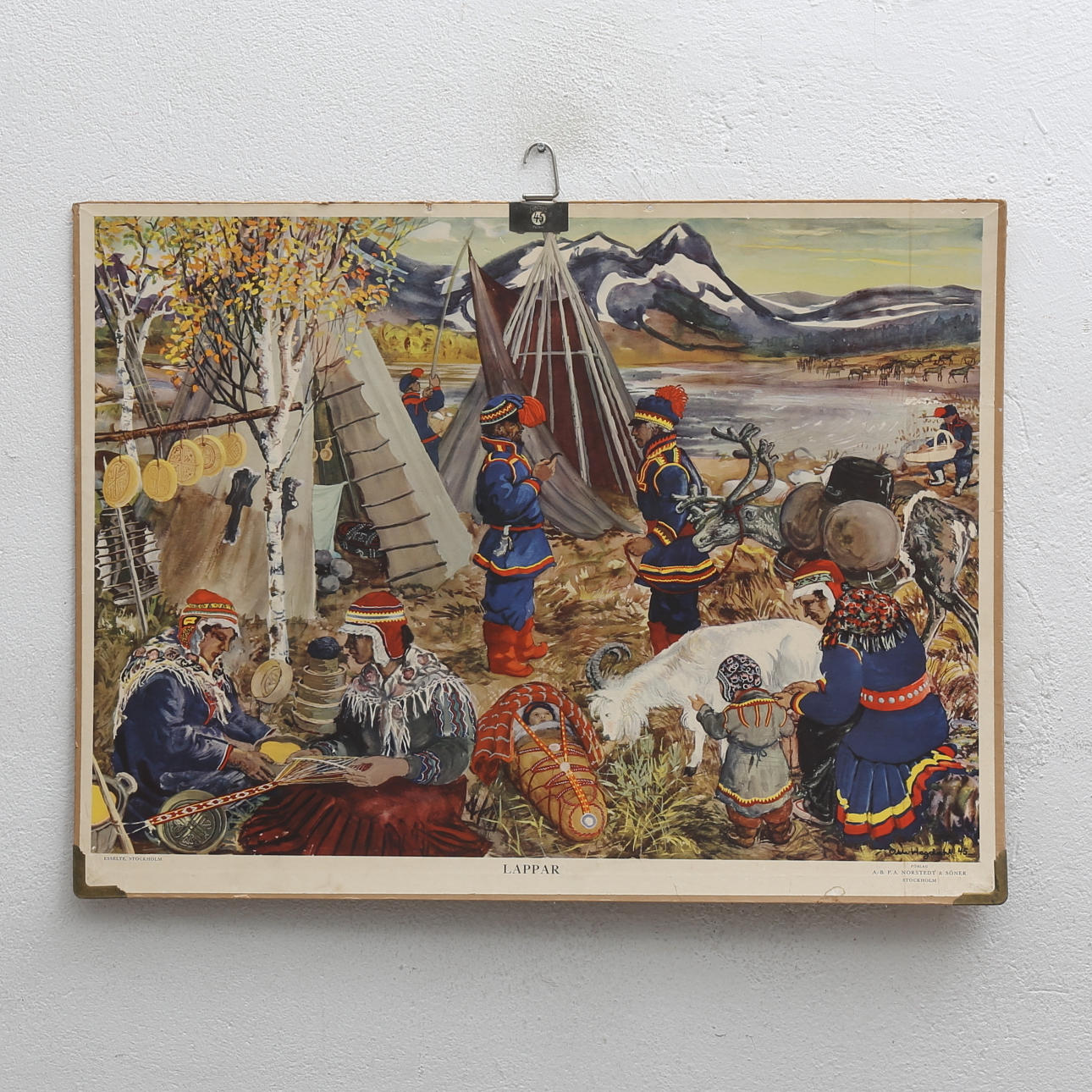 SKOLPLANSCH, "Lappar", 1900-talets första hälft. Konst - Övrigt - Auctionet