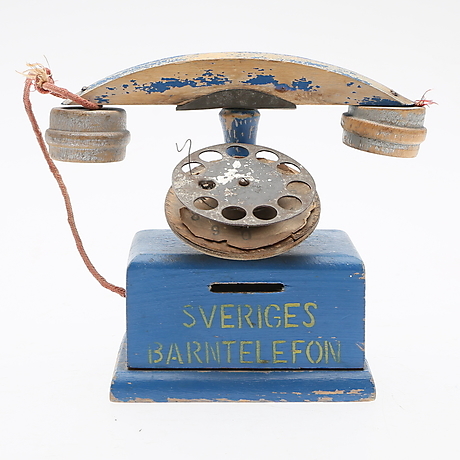 TOY PHONE/SAVING BAG, "Sweden's Children's Telephone", 1900s. Toys ...