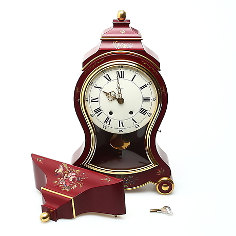 TABLE CLOCK WITH WALL CONSOLE, rococo style, mid 20th century. Clocks ...