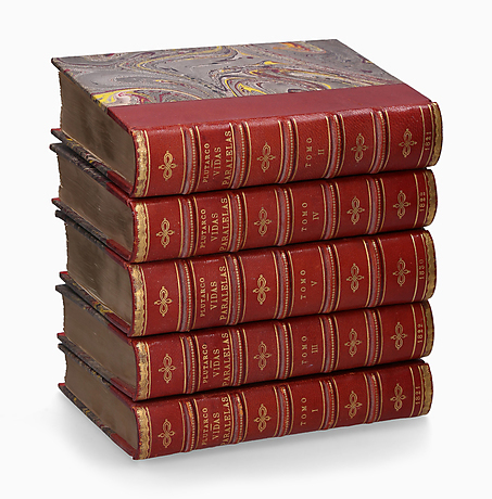 Plutarchos, ”Parallella liv”. Böcker, Kartor & Handskrifter - Auctionet