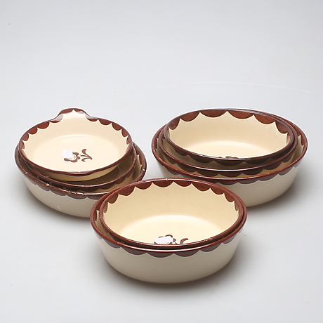 OVEN MOLDS, 8 parts, ''Pyro'', Willhelm Kåge, Gustavsberg. Ceramics ...