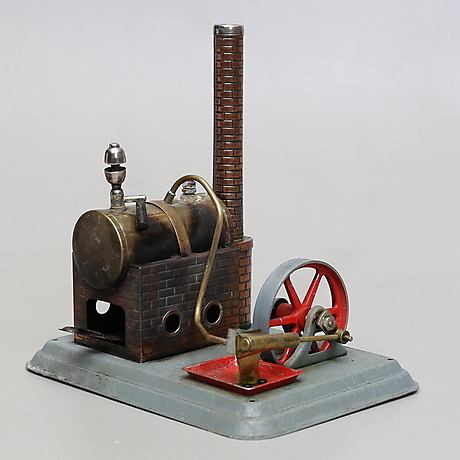 Steam engine, metal, 1900s. Toys - Auctionet