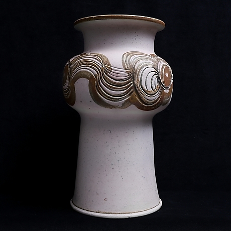 LISA LARSON. Floor vase, stoneware, Gustavsberg Studio, signed ...