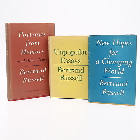 THREE WORKS OF BERTRAND RUSSELL FROM THE LIBRARY OF ERNST WIGFORSS ...
