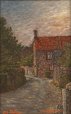 NILS EKSTRÖM. OLJA på duk, signerad, 1900-tal. Konst - Måleri - Auctionet