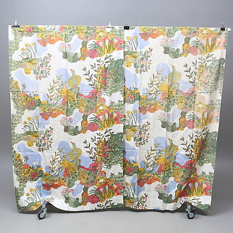 GARDINLÄNGDER, ett par, "Anakreon", Josef Frank, Firma Svensk Tenn ...