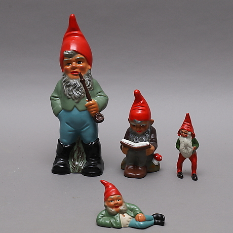 TOMTAR, 4 st, keramik, b.la. West Germany, möjligtvis Heissner. Keramik ...