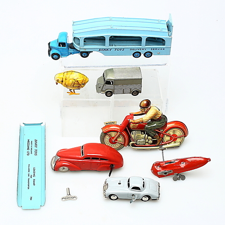 BILAR 4 st bland annat Schuco och Dinky Toys, TECHNOFIX GE 258 ...