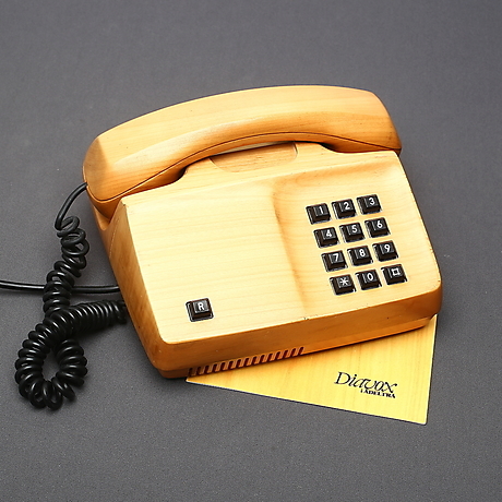 TELEPHONE, cherry wood, "Diavox", design Carl Arne Breger, no. 53, year ...
