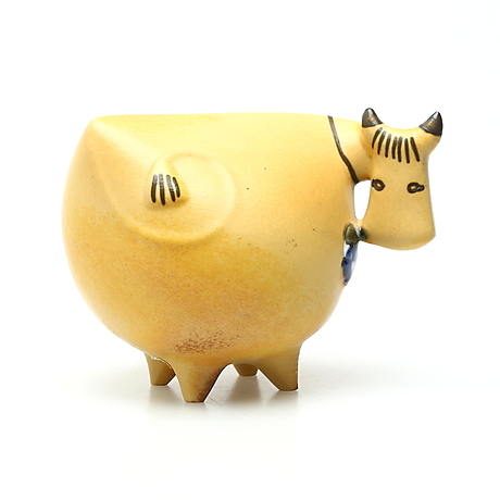 LISA LARSON. "Cow" from the series "Stora Zoo", stoneware, Gustavsberg ...