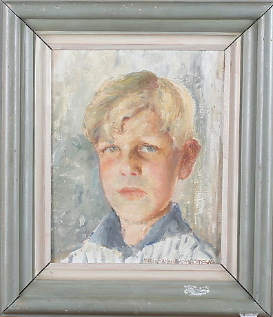 NORA VON SAMSON-HIMMELSTJERNA. Portrait, oil on Board, signed. Art ...