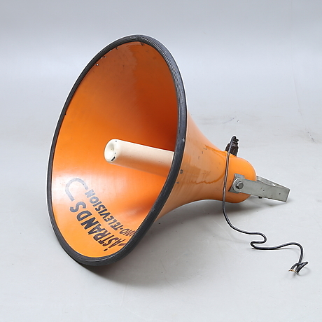 FUNNEL SPEAKER, for ceiling mounting, sheet metal, 1960s. Miscellaneous ...