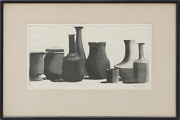 LOUIS BASTIN. Still life, graphic sheet/etching, numbered and signed ...