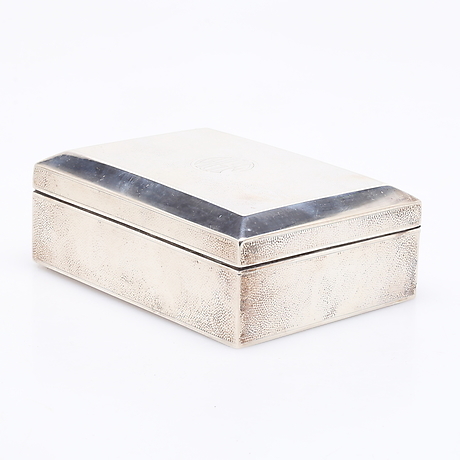 CIGARETTASK, silver 900/1000, Kina, export, omkring 1900. Silver ...