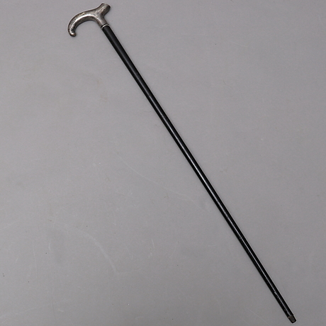 CANE, with silver handle, 1909. Silver & Metals - Silver - Auctionet